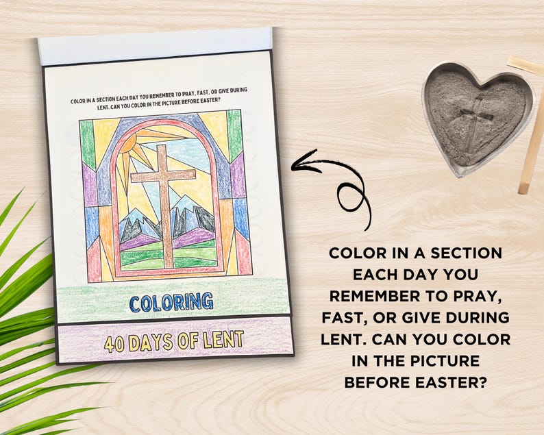 Lent Activity Kids Flip Book, Lent Coloring Pages, Lenten Sunday School ...