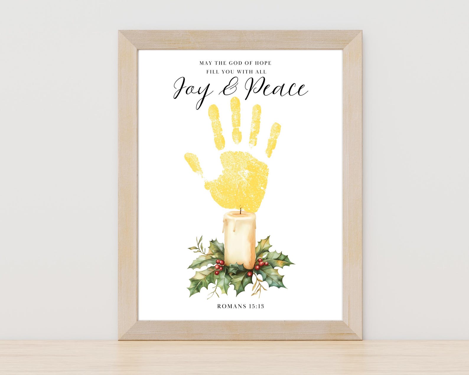 Printable Christmas Handprint Craft for Sunday School, Christian ...