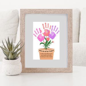 Mother's Day Spanish Handprint, Dia De Las Madres Regalo Para Mama ...