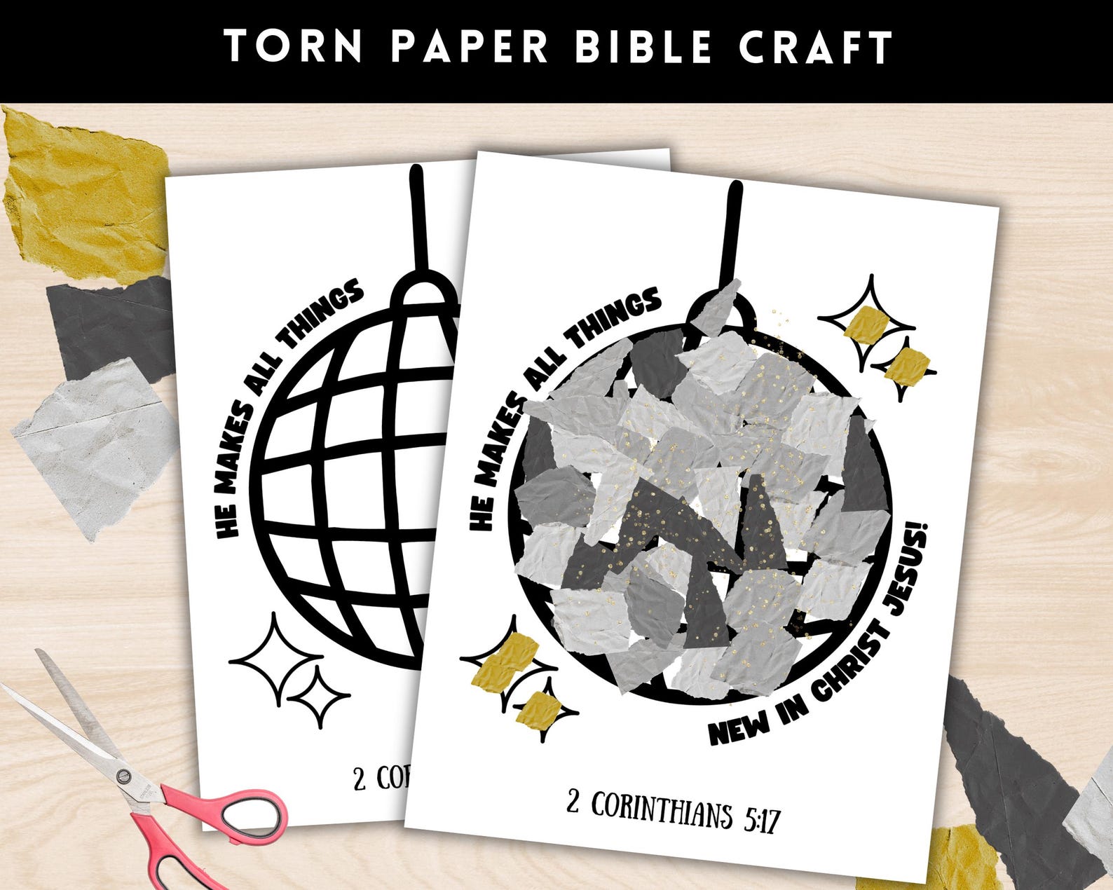 Christian New Year's Eve Sunday School Craft, Bible Craft Preschoolers ...