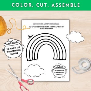 Christian St Patricks Day Coloring Pages, Sunday School Craft, Pot of ...