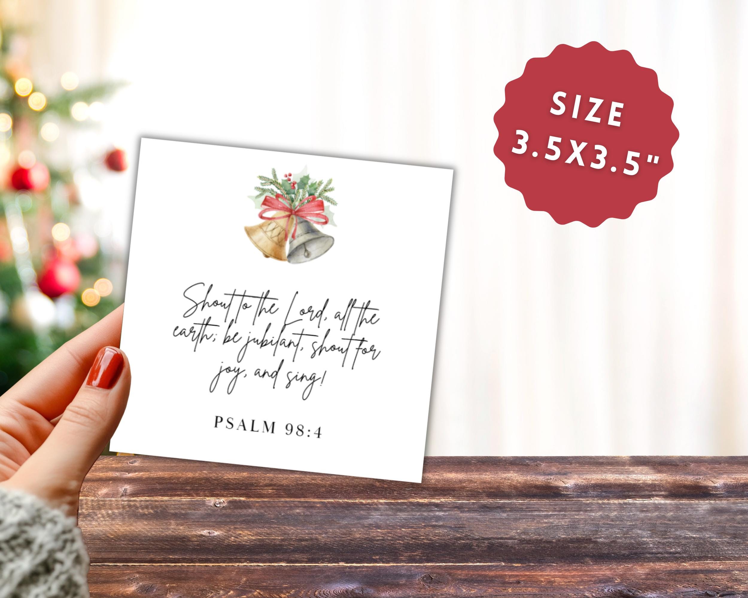Christian Christmas Bible Verse Cards, Advent Scripture Cards for ...
