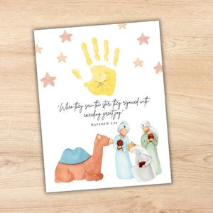 Printable Nativity Handprint Christmas Craft, Wise Men Christmas ...