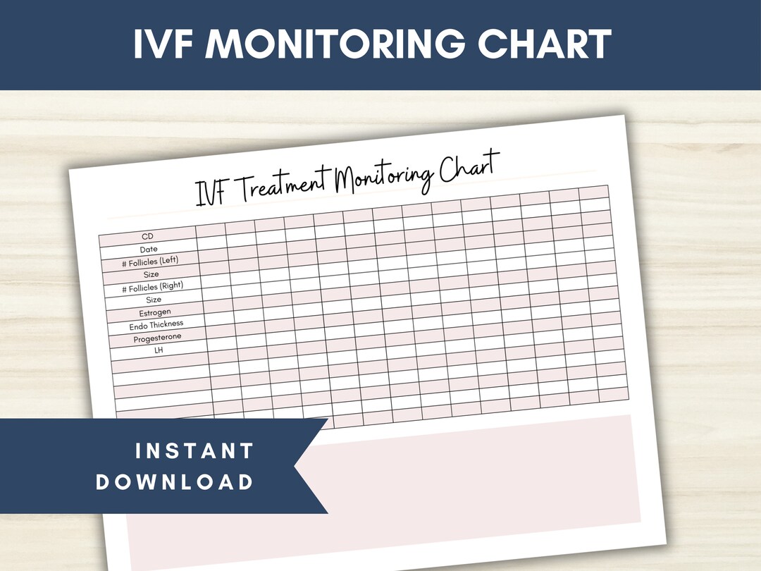 IVF Planner, IVF Treatment Monitoring Chart, Fertility Planner ...