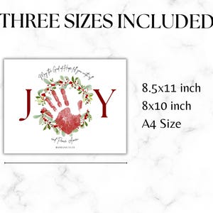 Printable Christmas Handprint Craft for Sunday School, Christian ...