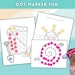 Summer Dot Marker Activities, Dot Marker Coloring Sheets, Dot Marker ...