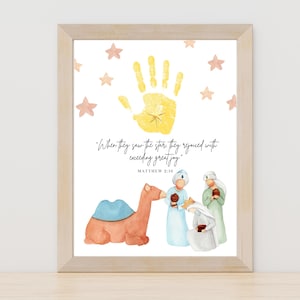 Printable Nativity Handprint Christmas Craft, Wise Men Christmas ...