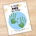 Father's Day Spanish Handprint, Dia Del Padre Regalo Para Papa, Father ...