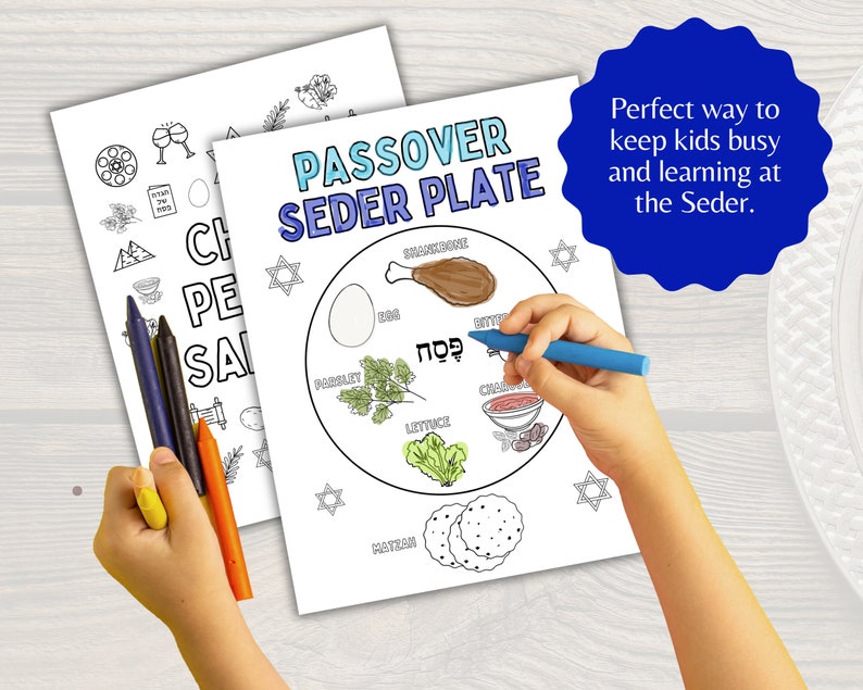 Passover Coloring Pages, Seder Coloring Sheets, Activity Sheets ...