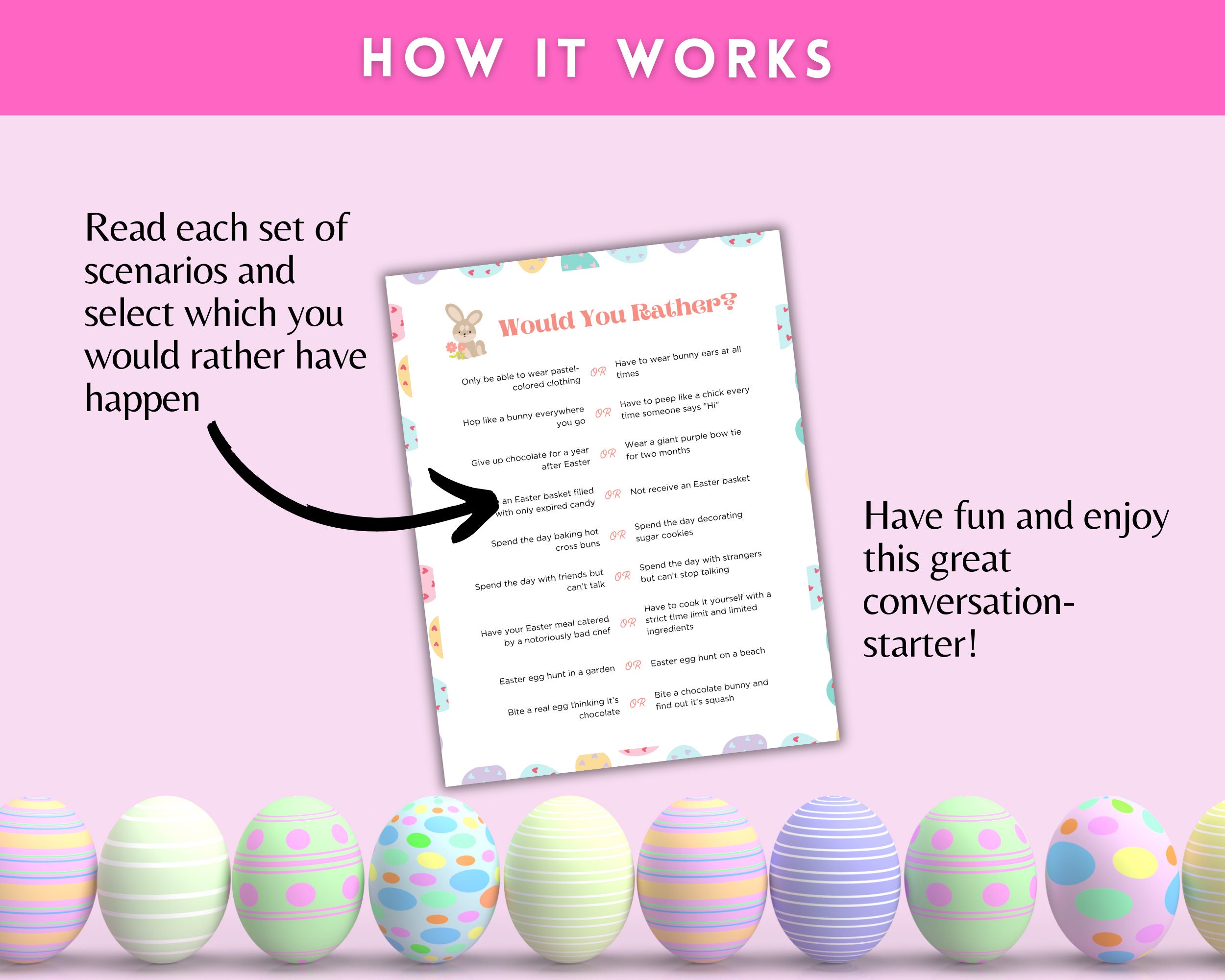 Would You Rather Easter Game Printable, This or That Easter Game for ...