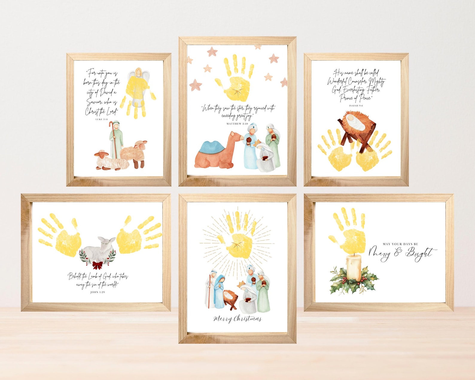 Printable Nativity Handprint Christmas Craft, Christmas Handprint Craft ...