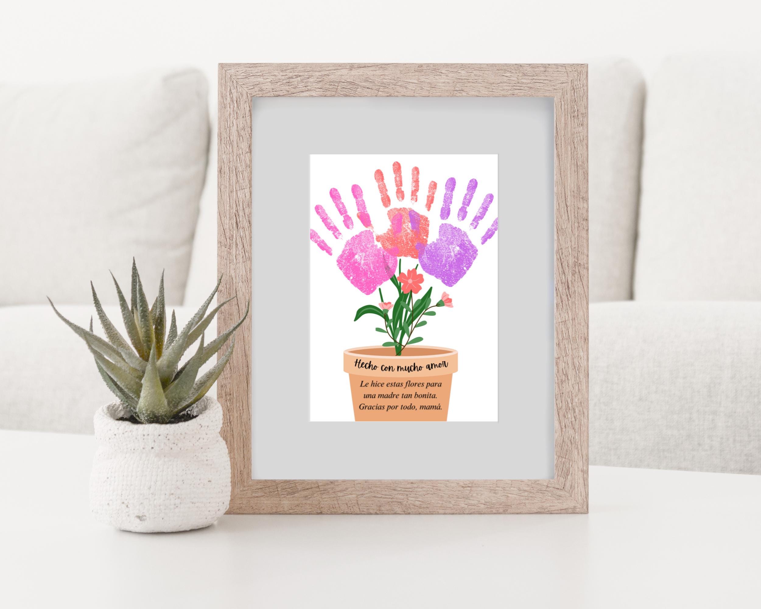 Editable Spanish Handprint Art, Regalo Para Mama or Abuela, Handprint ...