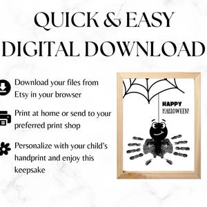 Halloween Handprint Craft, Fall Handprint Craft, Toddler Halloween ...