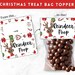 Reindeer Poop Christmas Treat Bag Topper, Christmas Class Gifts, Funny ...