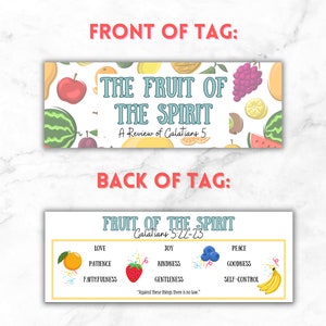Fruit of the Spirit Printable Craft for Kids, Christian Preschool ...