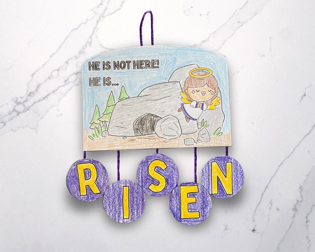 Easter Story Coloring Pages, Sunday School Craft for Kids, Holy Week ...