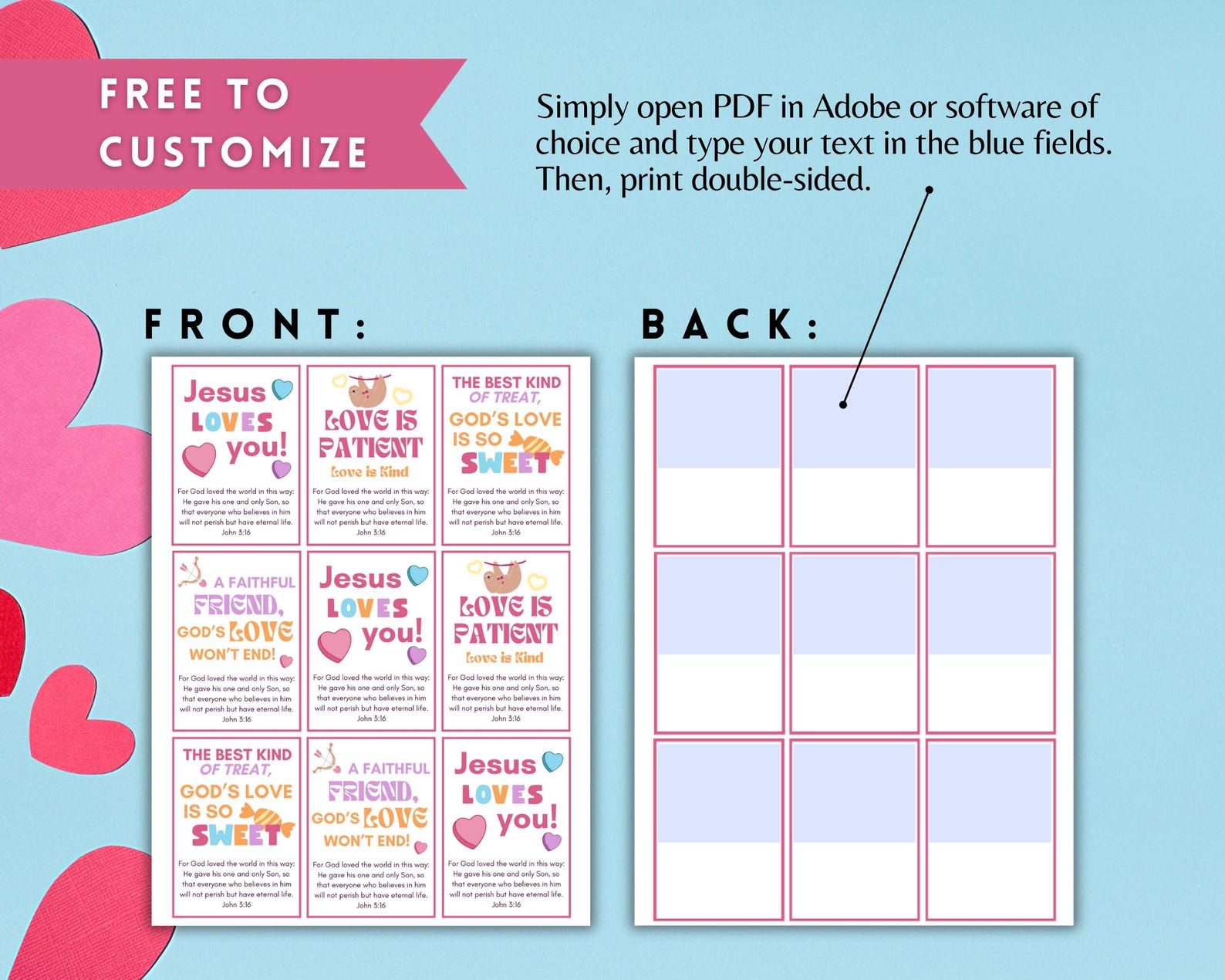 Bible Verse Valentines Cards, Christian Valentines, Love Scripture ...