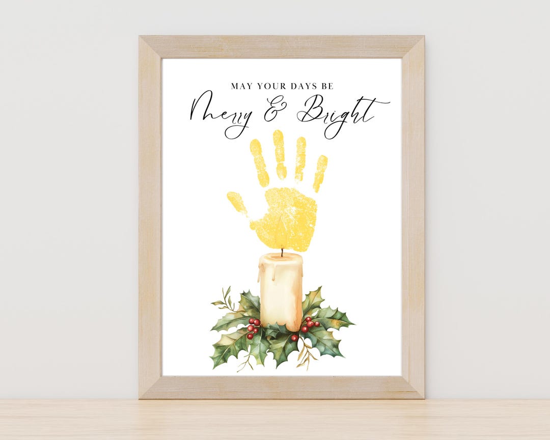 Christmas Handprint Craft, Daycare Christmas Handprint Art, Preschool ...