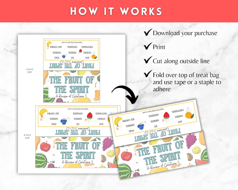 Fruit of the Spirit Printable Craft for Kids, Christian Preschool ...