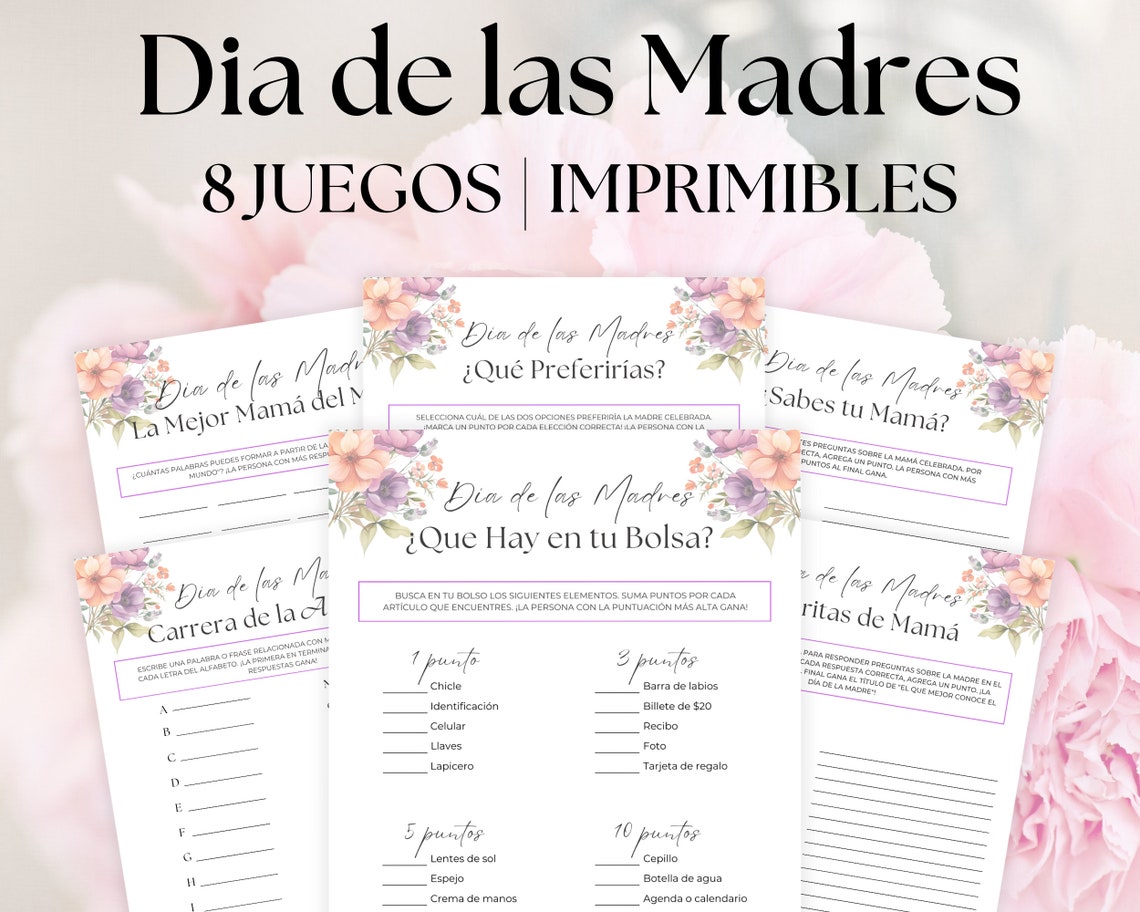 Dia De La Madre Games, Juegos Para Dia De Las Madres, Actividades En ...