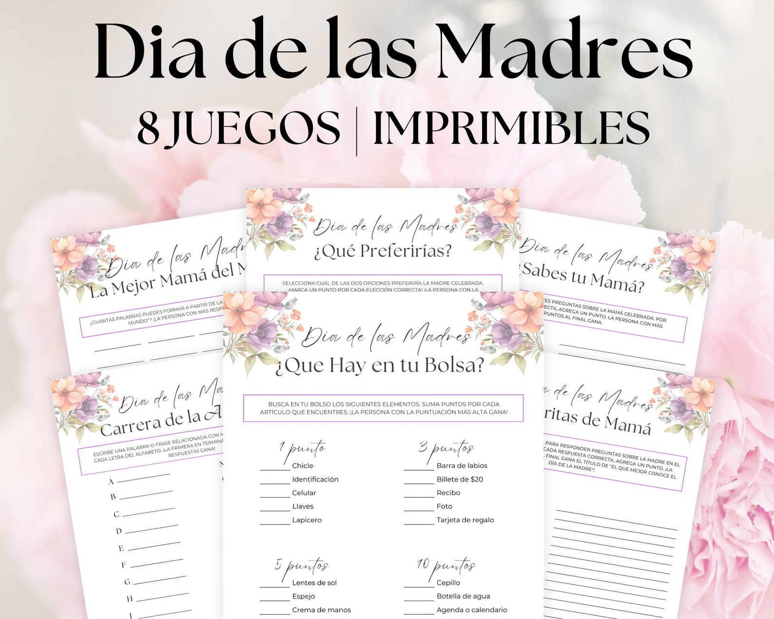 Dia De La Madre Games, Juegos Para Dia De Las Madres, Actividades En ...