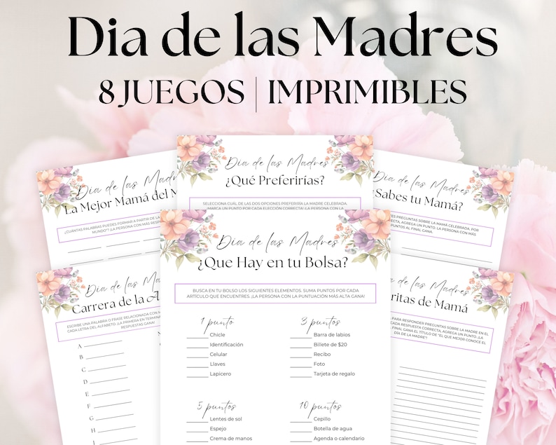 Dia De La Madre Games, Juegos Para Dia De Las Madres, Actividades En ...