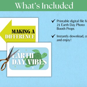 Funny Earth Day Photo Props, Earth Day Photobooth Props, Printable ...