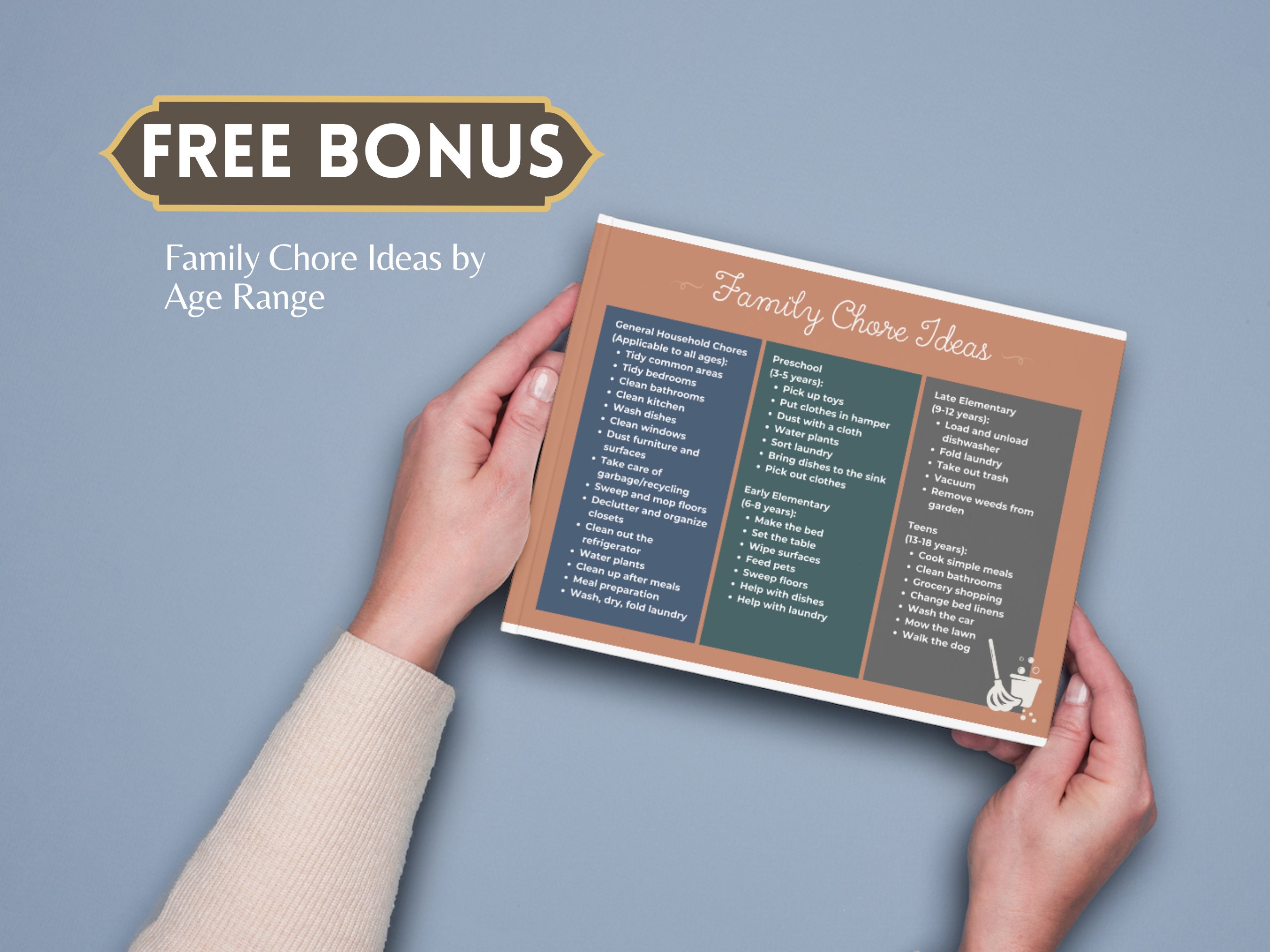 Weekly Family Chore Chart Printable, Editable Chore Chart, Adult Chore ...