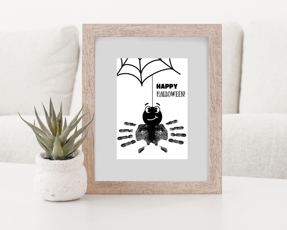 Halloween Handprint Craft, Fall Handprint Craft, Toddler Halloween ...