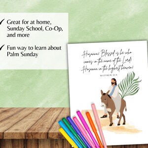 Palm Sunday Handprint, Holy Week Printable Handprint Craft, Sunday ...