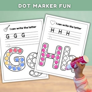 Dot Marker Alphabet, Dot Marker Activities, Dot Marker Coloring Sheets ...