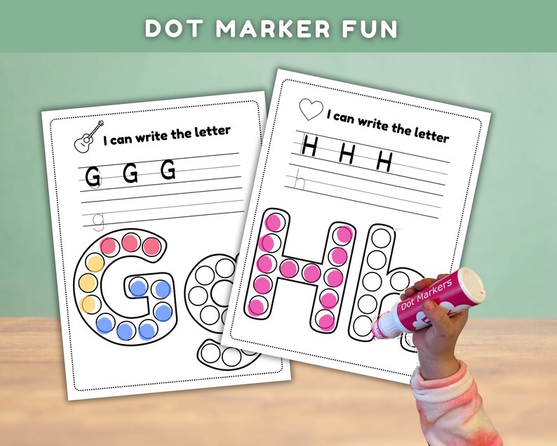 Dot Marker Alphabet, Dot Marker Activities, Dot Marker Coloring Sheets ...