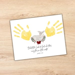 Printable Christmas Handprint Craft for Sunday School, Christian ...