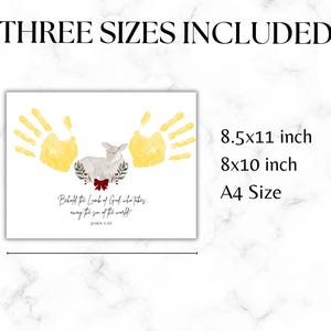 Printable Christmas Handprint Craft for Sunday School, Christian ...