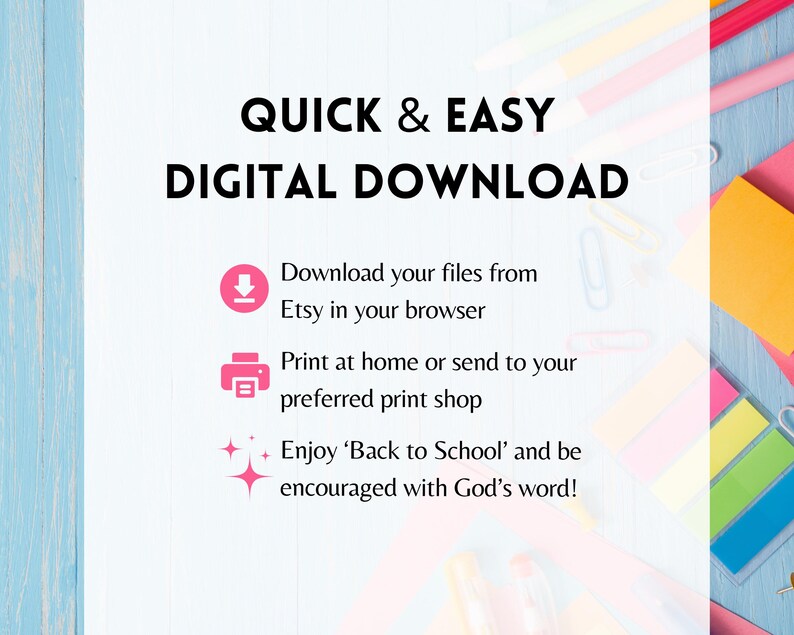 God's Back to School Survival Kit With Bible Verses, Christian Back to ...