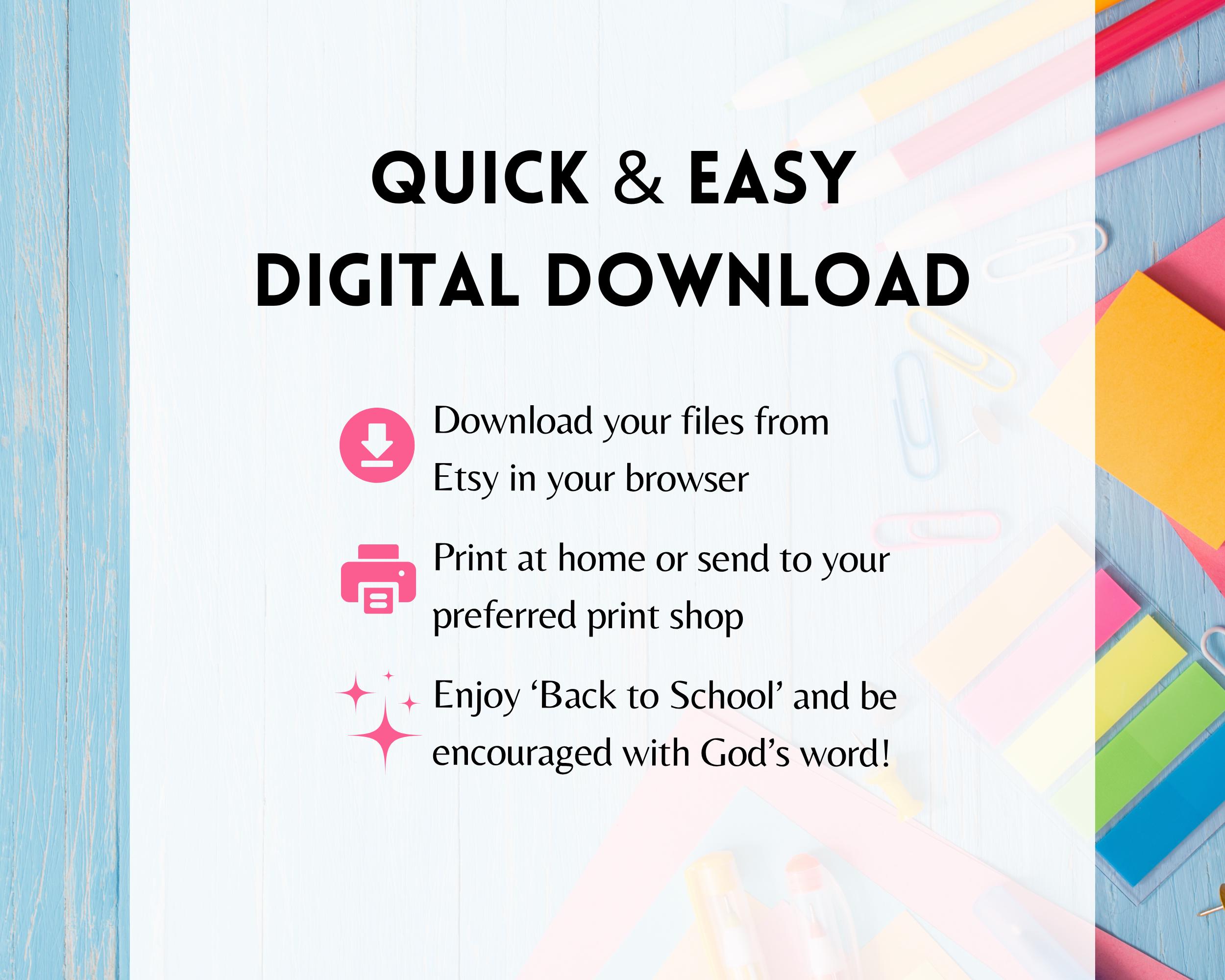 God's Back to School Survival Kit With Bible Verses, Christian Back to ...