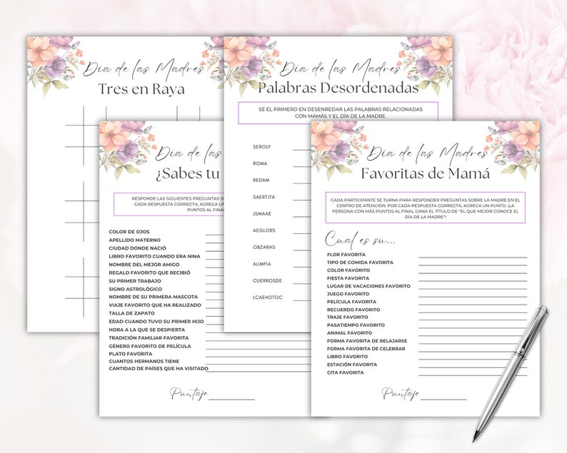 Dia De La Madre Games, Juegos Para Dia De Las Madres, Actividades En ...