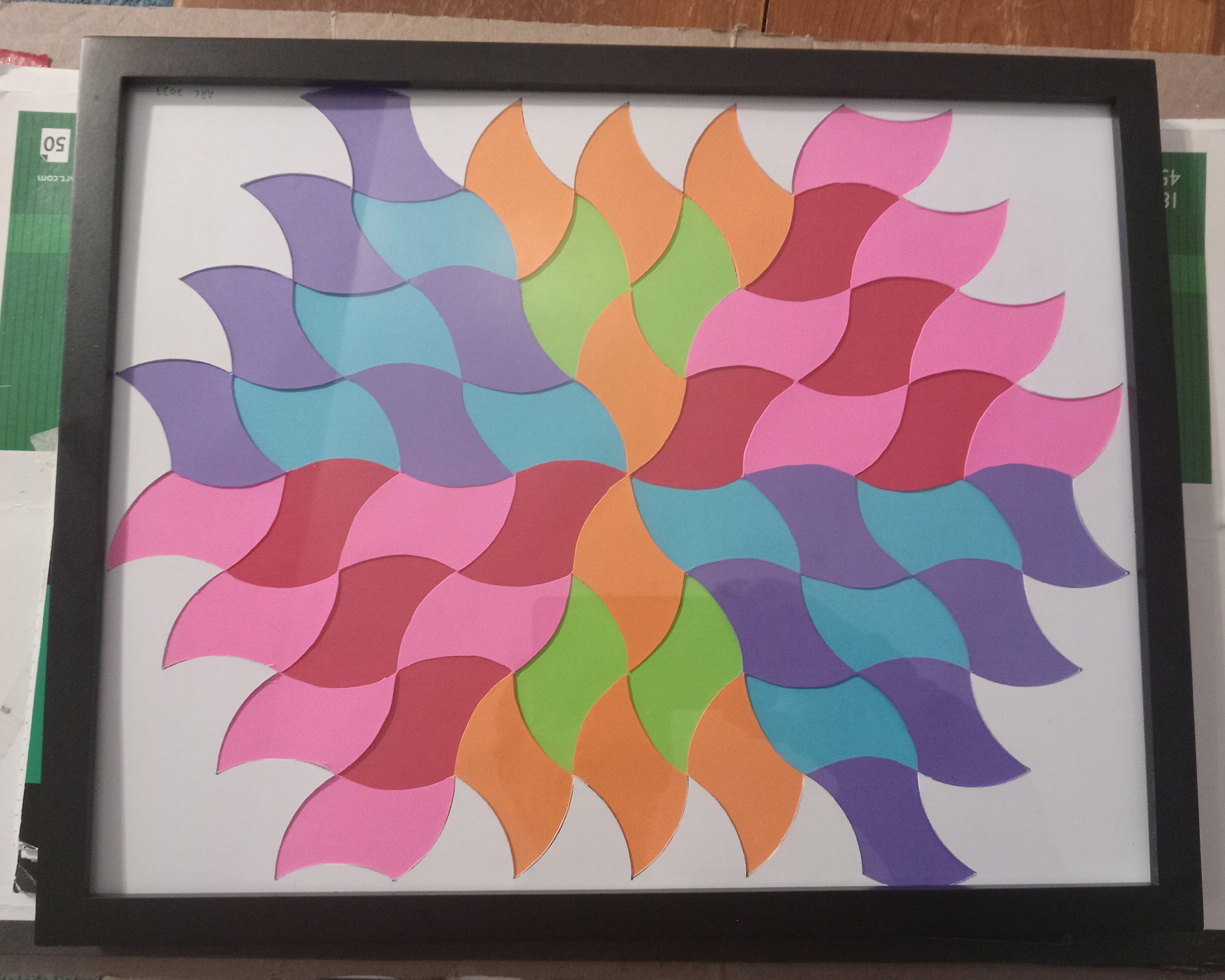 Tessellations 05: Large Geometric Papercut - Etsy