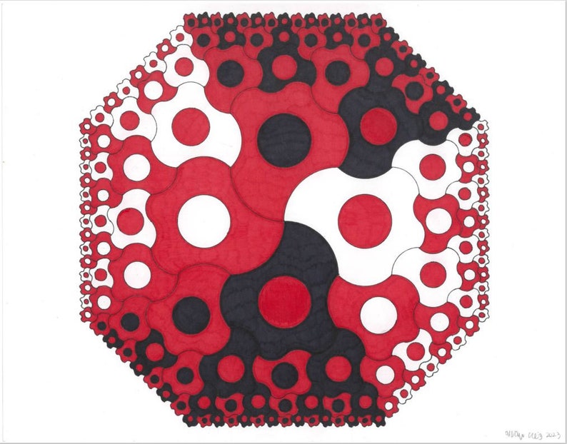 Tessellations 03: Large Geometric Drawing - Etsy