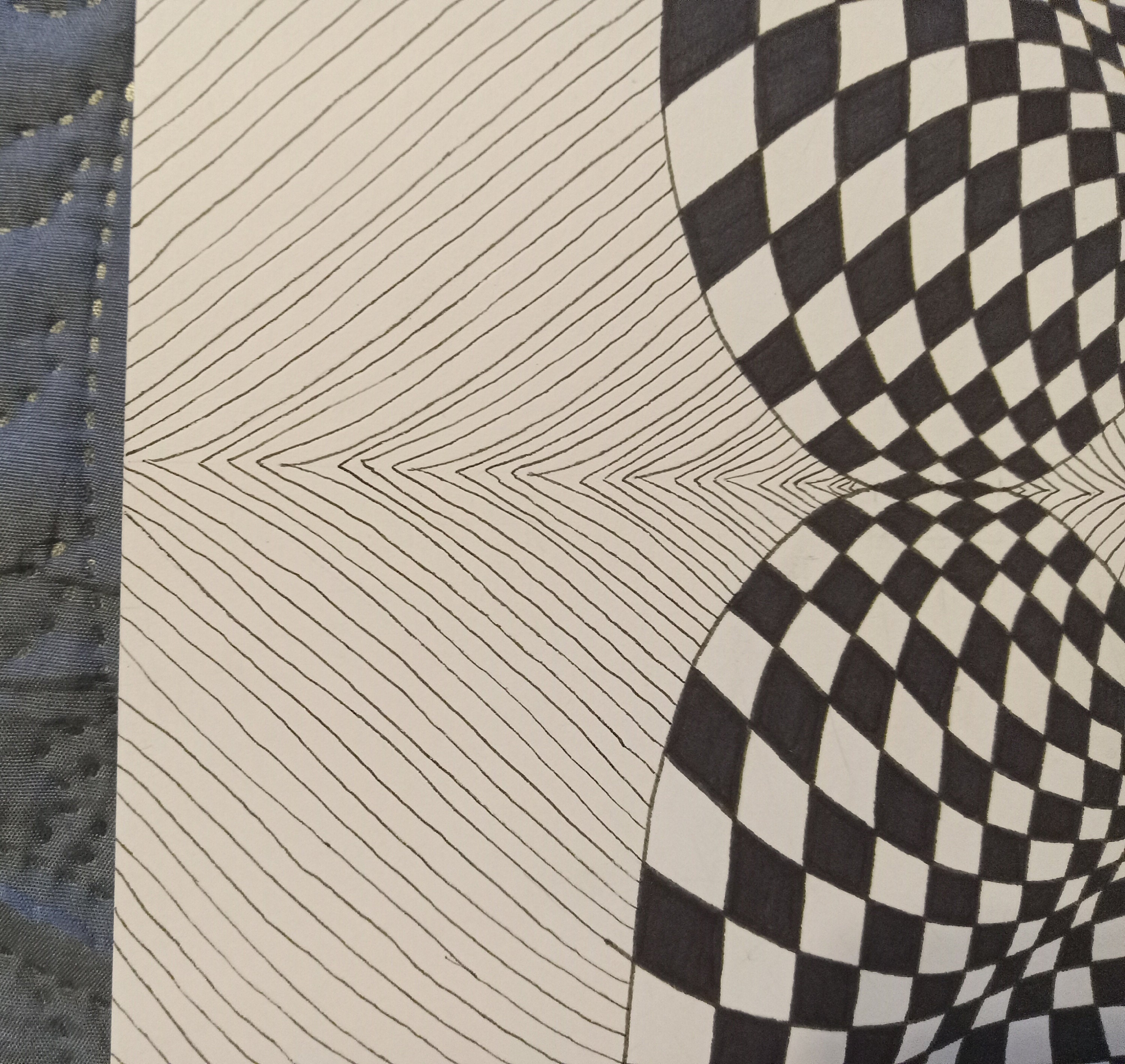 Four of Spades: Large Geometric Drawing - Etsy