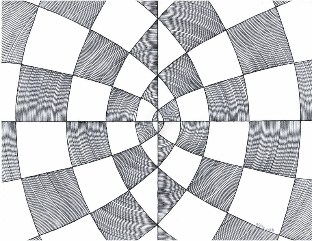 Pythagorean Triples 1: Small Geometric Drawing - Etsy