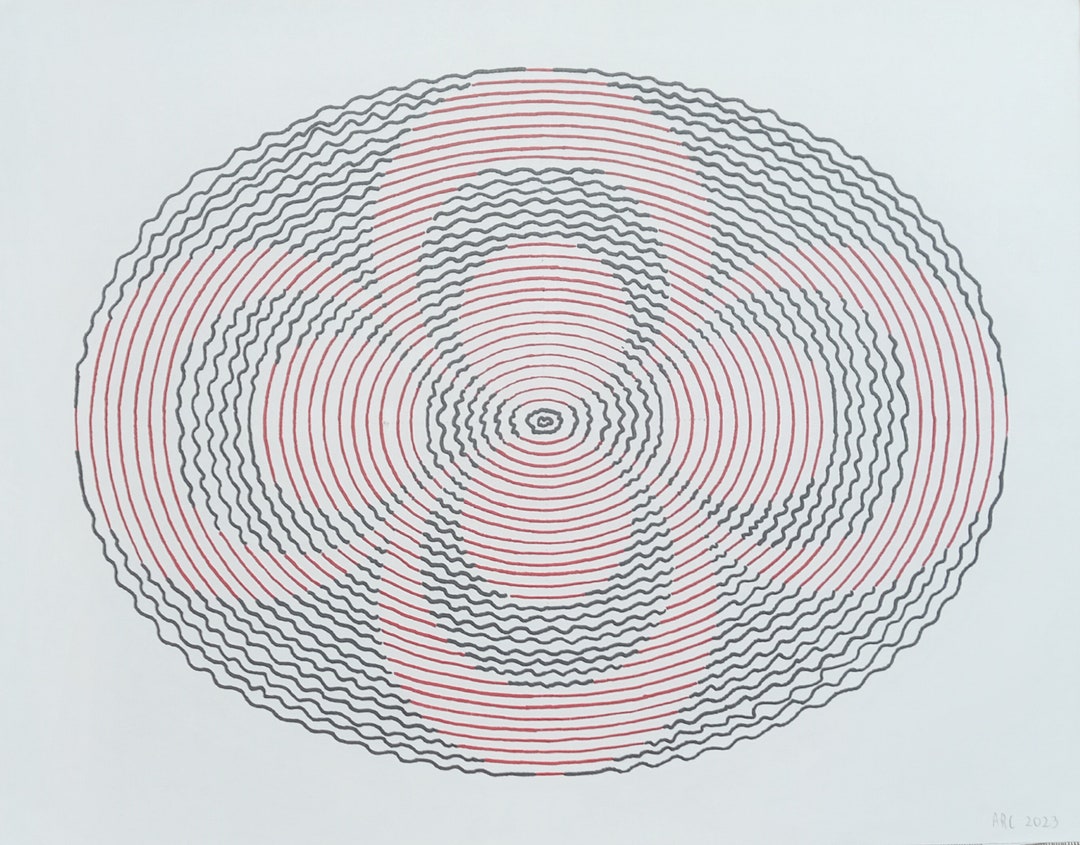 Doppler: Large Geometric Drawing - Etsy