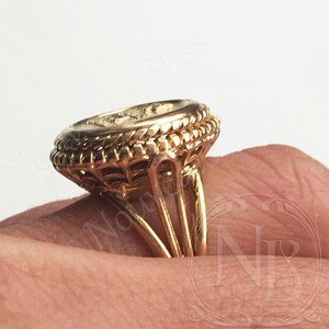 Rare Alphonse Augis Diamond Ruby 18k 750 18 Carats Gold Ring Love Medal ...