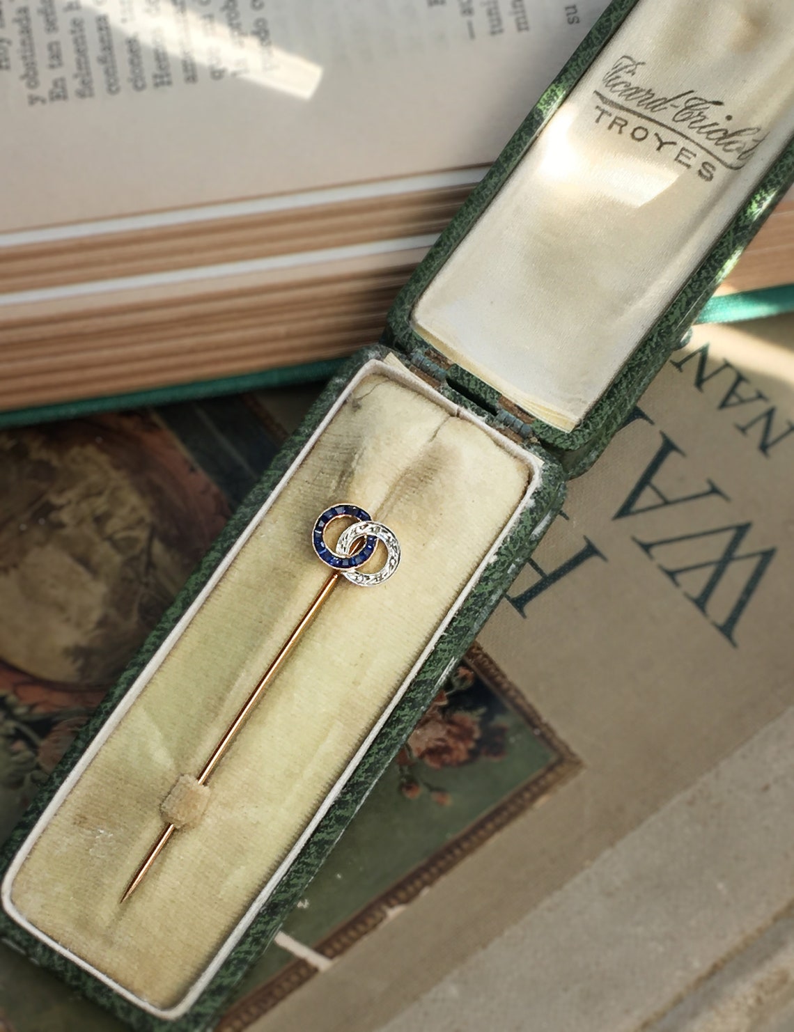 Rare Stick 1915-1935 Pin Antique Art Deco Vintage French 18k | Etsy