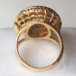 Rare Alphonse Augis Diamond Ruby 18k 750 18 Carats Gold Ring Love Medal ...