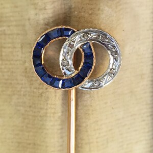 Rare Stick 1915-1935 Pin Antique Art Deco Vintage French 18k | Etsy