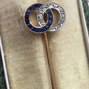 Rare Stick 1915-1935 Pin Antique Art Deco Vintage French 18k | Etsy