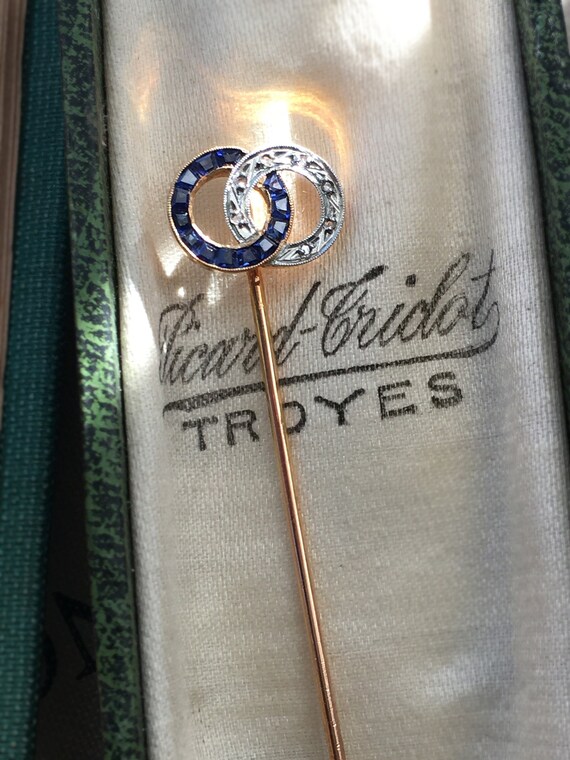 Rare Stick 1915-1935 Pin Antique Art Deco Vintage French 18k | Etsy