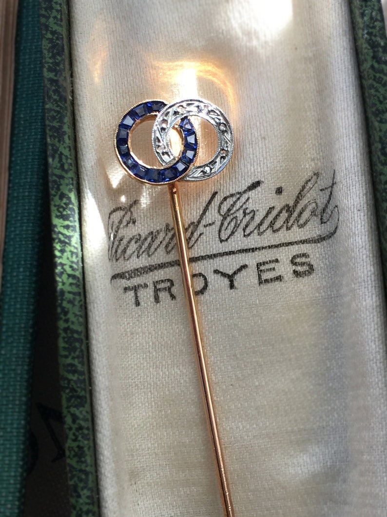 Rare Stick 1915-1935 Pin Antique Art Deco Vintage French 18k | Etsy