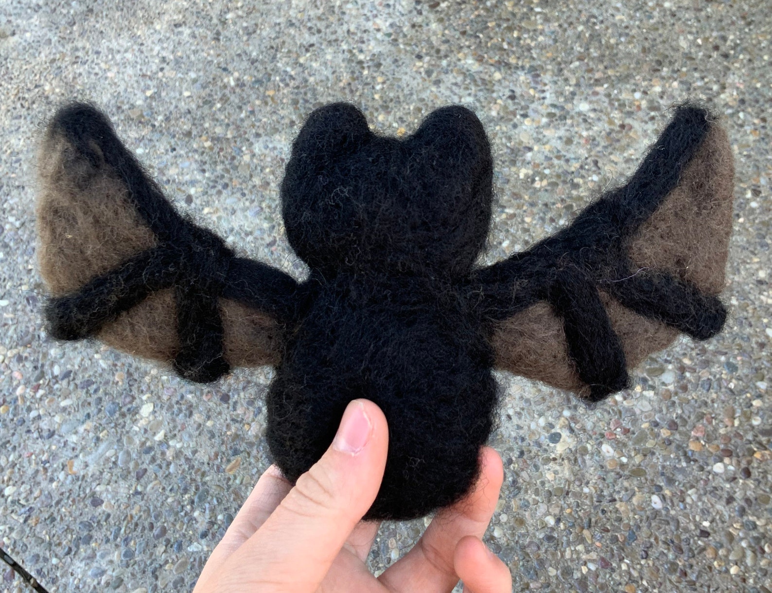 Needle felted bat | Etsy